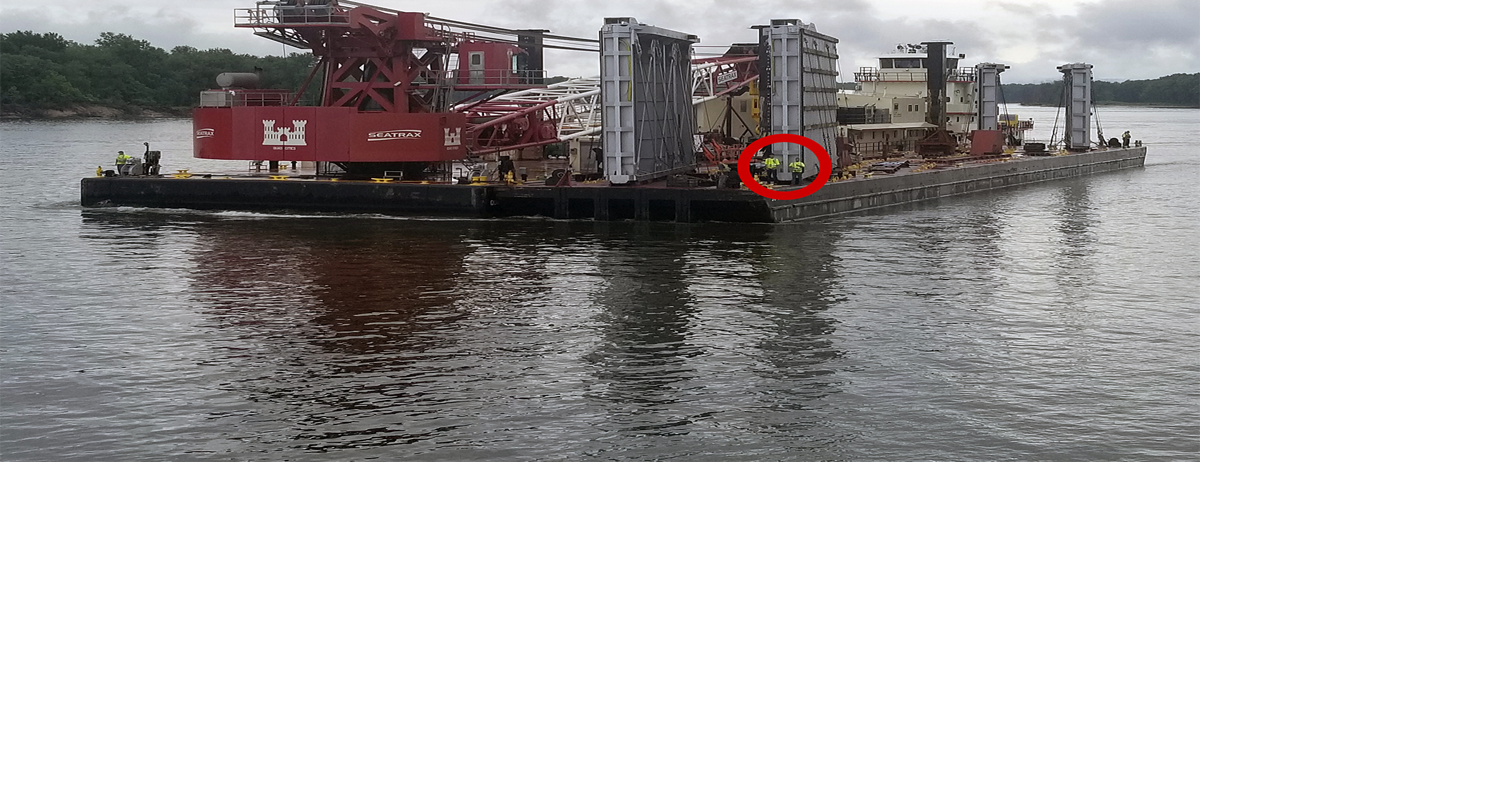 U.S. Lock and Dam 2 is restricted during work to replace aging miter ...