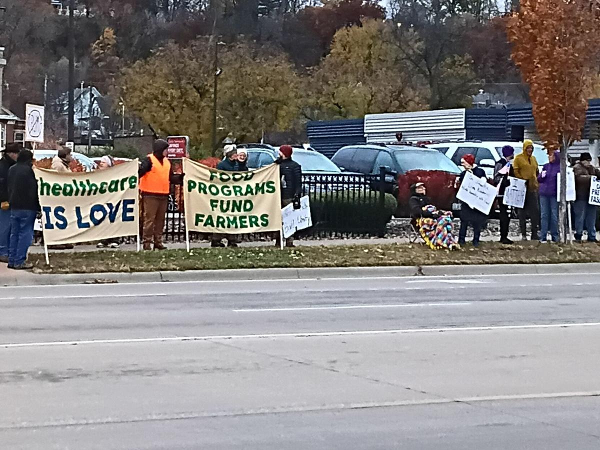 In Red Wing's John Rich Park, protests of Donald Trump | Local News ...