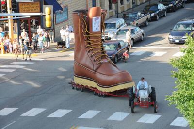 World's largest boot parades through downtown Red Wing | Local News ...