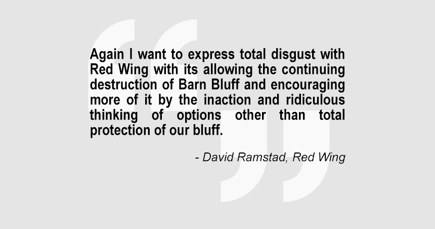 Letter: Stop vandalizing our bluff | Letters | republicaneagle.com