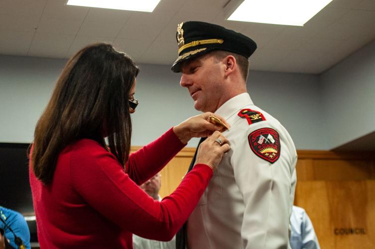 Knott sworn in as West Warwick Police Chief | Kent County Daily Times ...