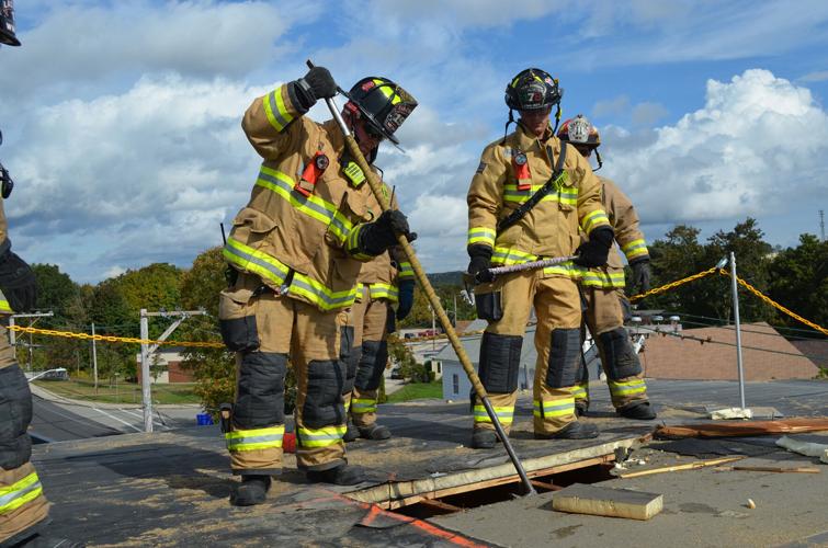 WWFD practices ventilation techniques on former Times building | Kent ...