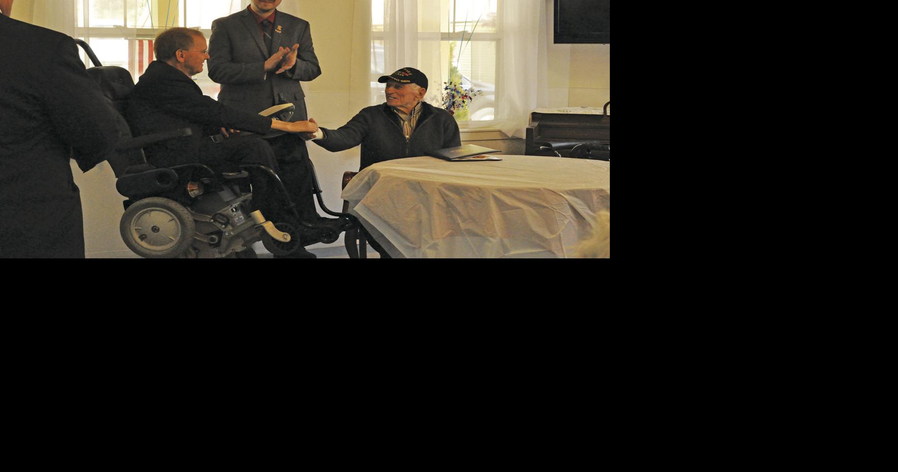 Retired Chief Petty Officer Edmund Del Barone receives medals for World ...