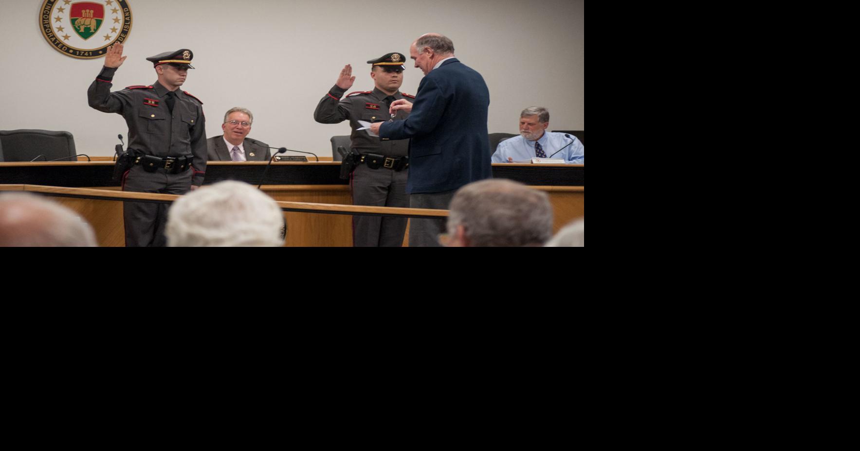 Two new officers sworn into Coventry Police Department | Coventry ...