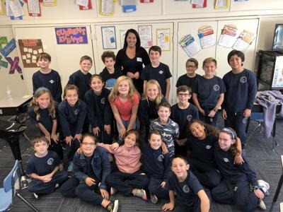 TV news meteorologist visits OLM class | East Greenwich Pendulum ...
