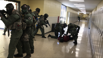 Regional SWAT, first responders use Coventry High School to train for ...