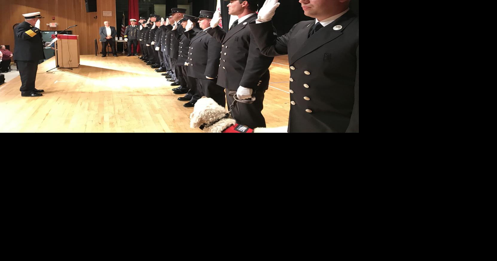 Central Coventry Fire District swears in 10 new firefighters | Coventry ...