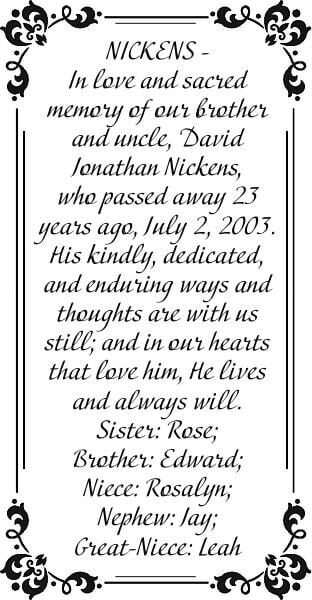 NICKENS, DR. JOHN E.