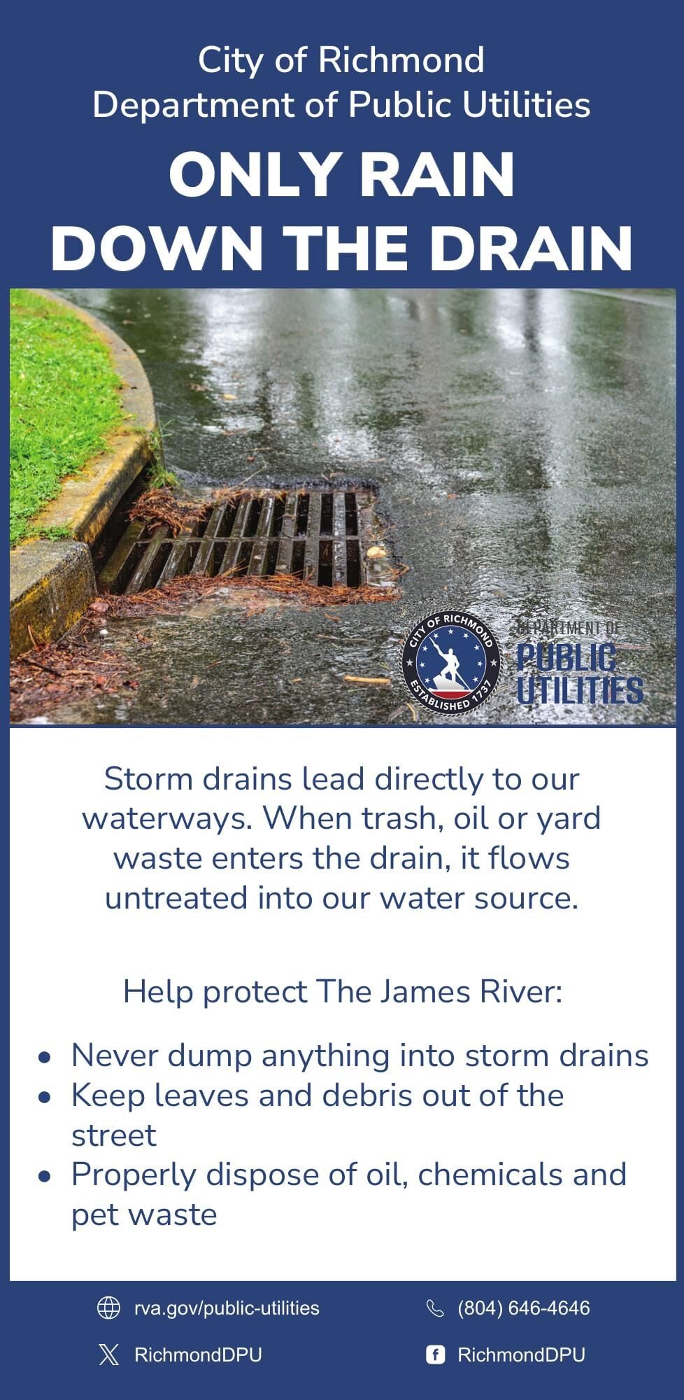 CITY OF RICHMOND DEPT OF PUBLIC UTILITIES STORMWATER UTILITY