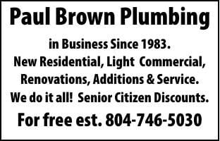PAUL BROWN PLUMBING