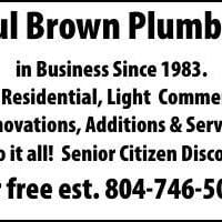 PAUL BROWN PLUMBING