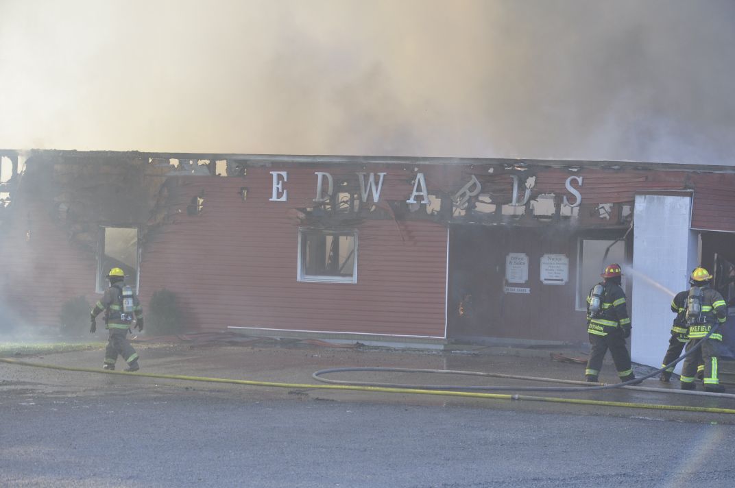 PHOTOS: Fire at Edwards Virginia Smokehouse