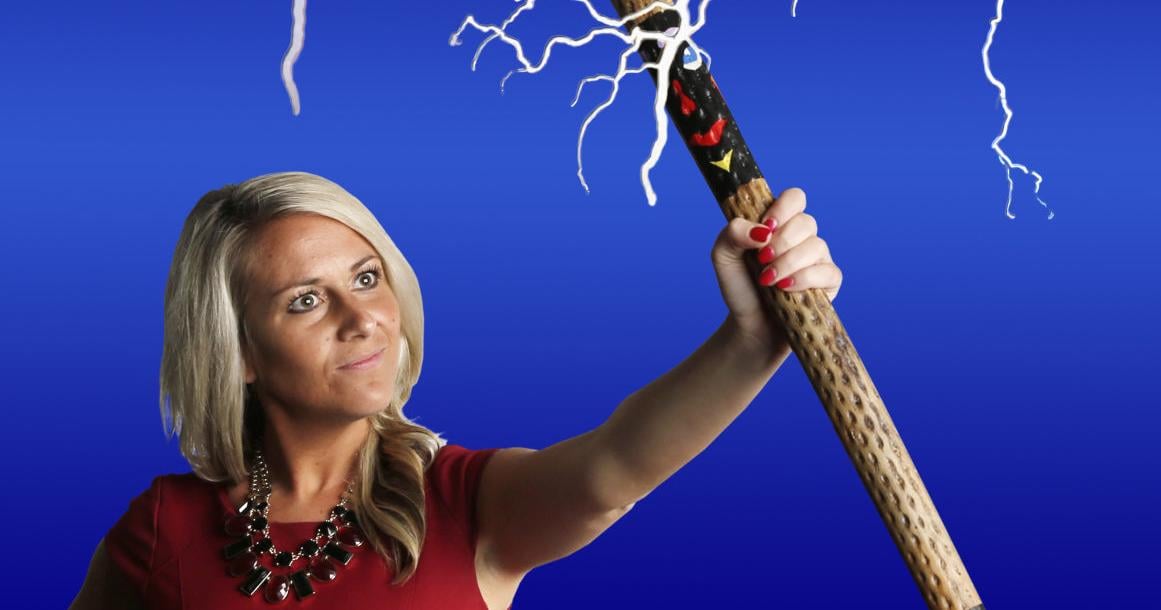 Nbc12 Meteorologist Megan Wise Slowly Rolling Out Of The Shot