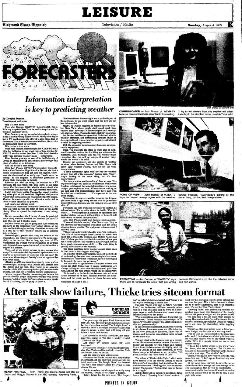 Meteorologist John Bernier retiring after 41 years in RVA