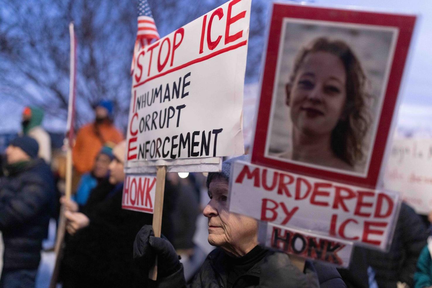 Photos: Protesters rally against an ICE facility in Hanover