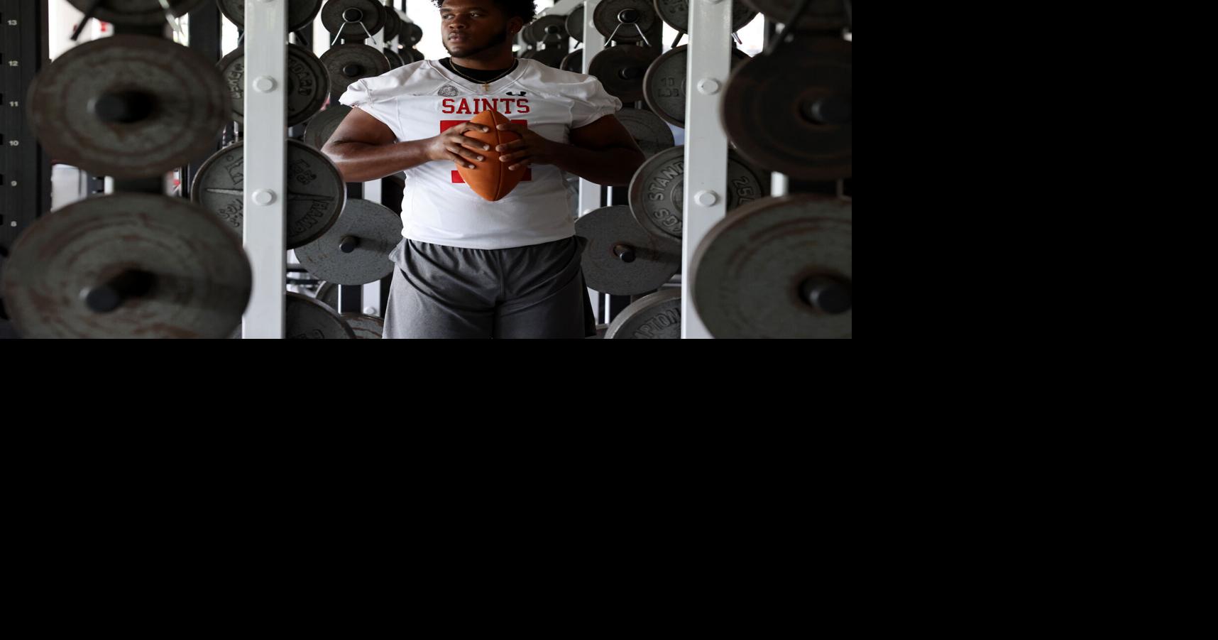 St. Christopher's lineman Darius Gray is an elite recruit