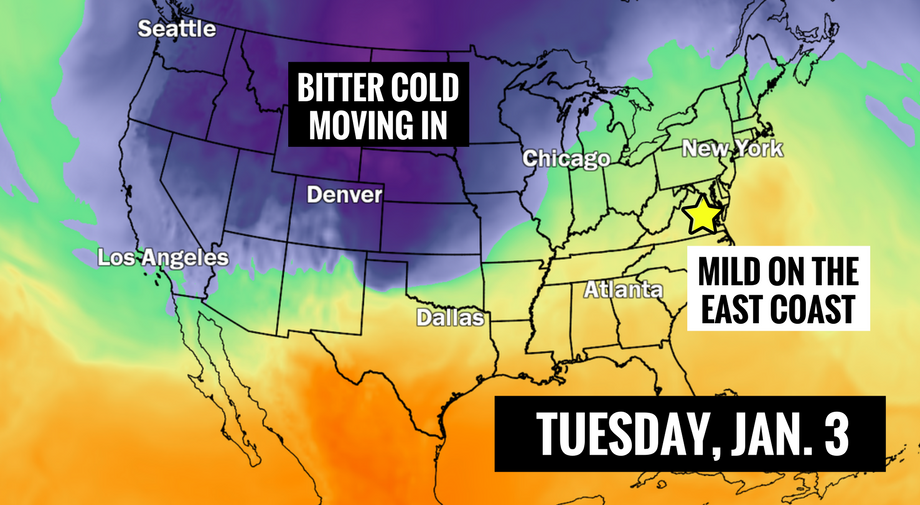 Cold snap looms in first week of January