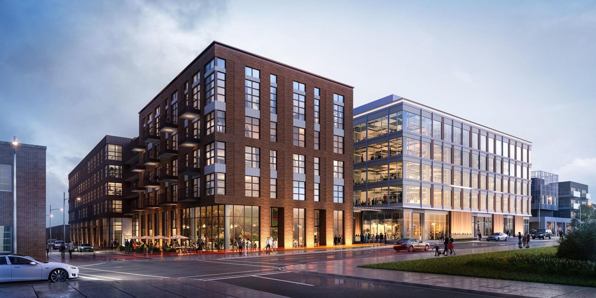 5-story office building and 214-unit apartment complex planned for ...