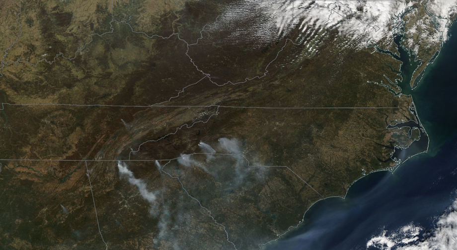 Appalachian wildfires visible from space | Weather | richmond.com