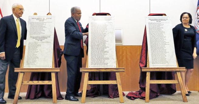 Plaques at Capitol honor blacks who served Virginia during Reconstruction