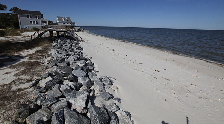 Mathews has more lighthouses than traffic lights