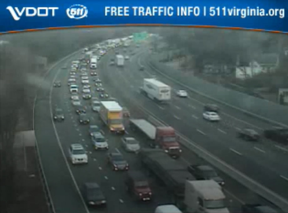 UPDATE: Backup cleared on I-95S after crash, disabled truck