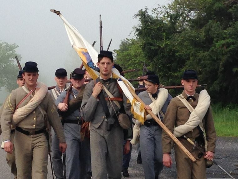 VMI cadets continue trek to New Market