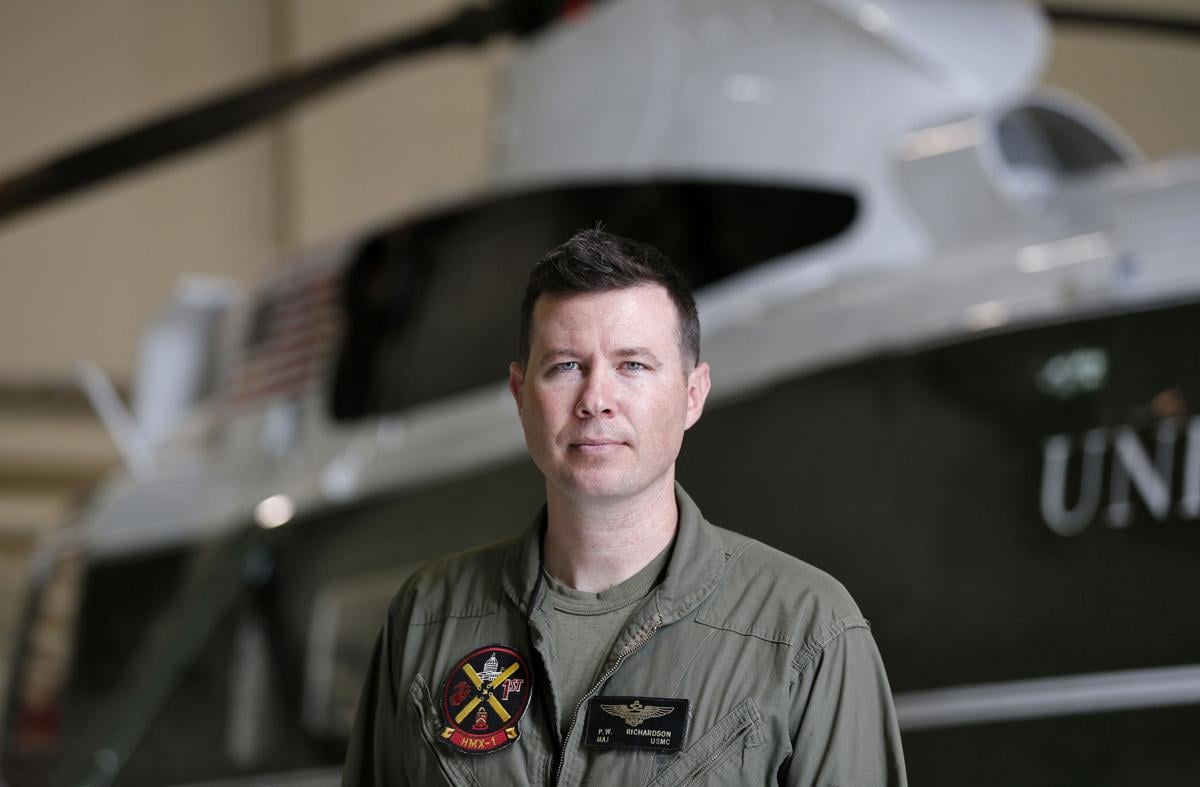 Varina's Patrick Richardson soars as Marine One pilot