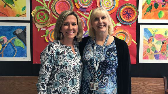 Blessed Sacrament honors two educators for hard work, dedication