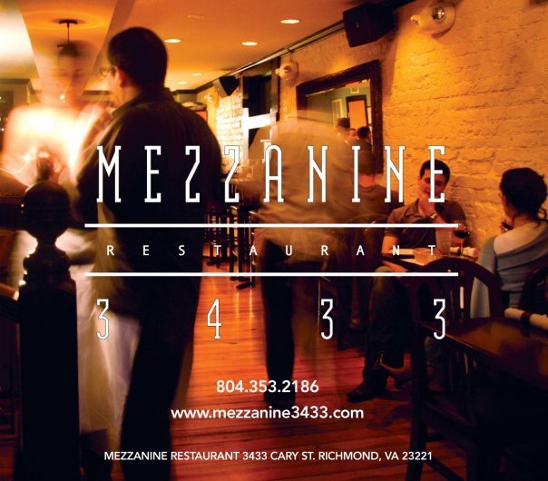 Mezzanine Spring 2015 Richmond Restaurant Week Menu