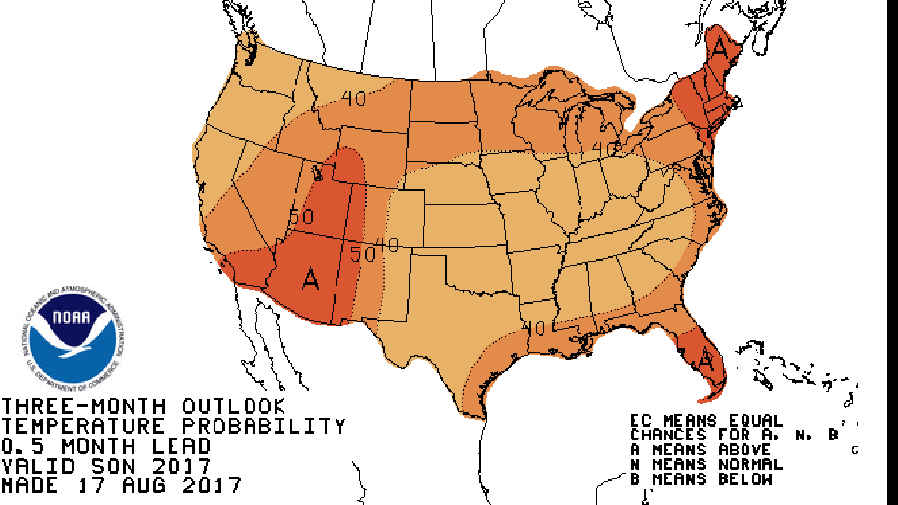Warm fall outlook for Virginia and the U.S. | Weather | richmond.com