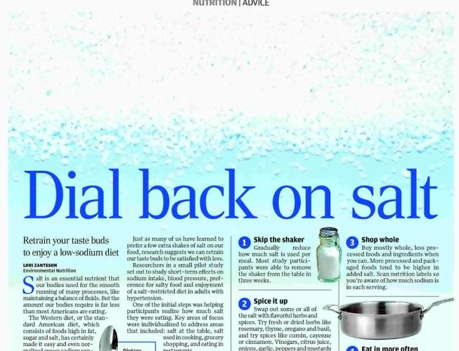 Dial back on salt