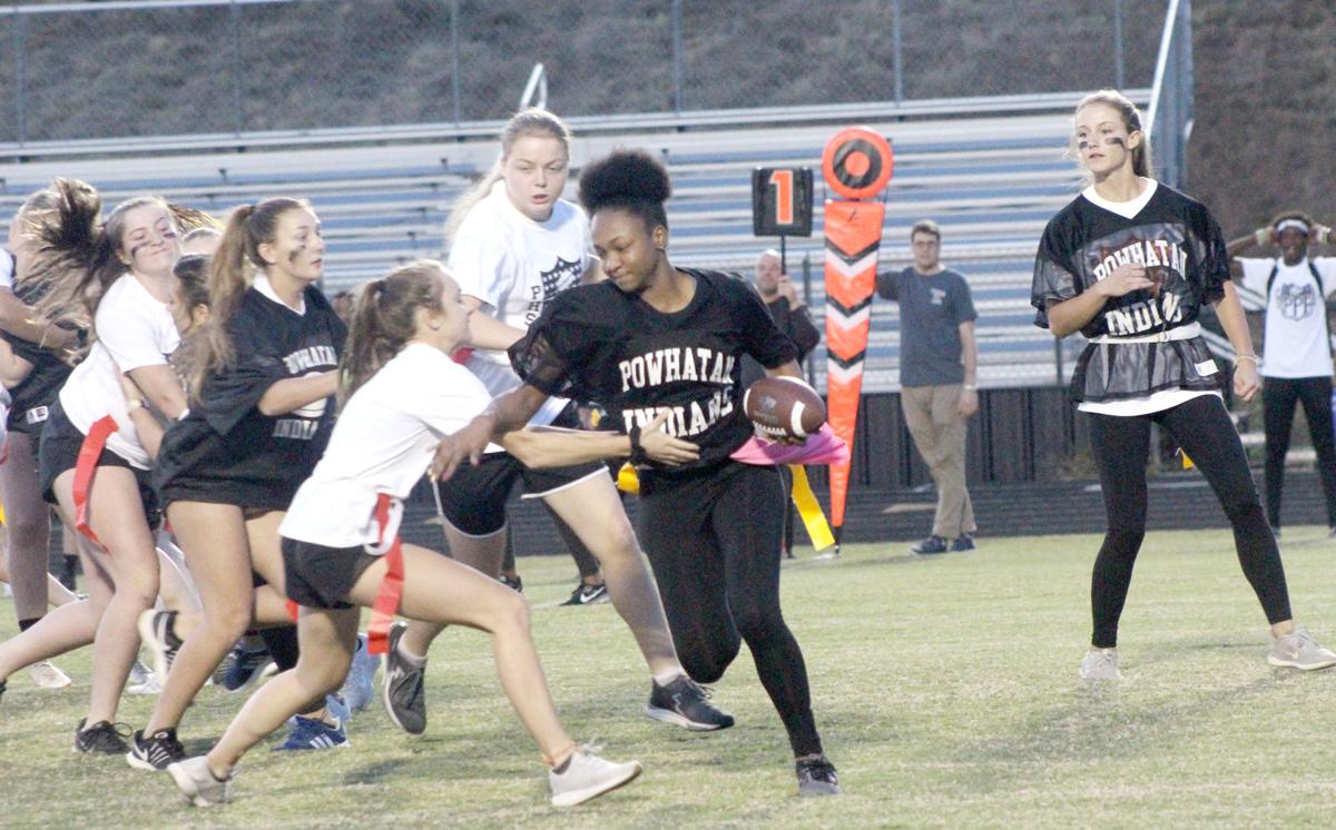 Powhatan seniors win the night, 34-0 over juniors in annual Powder Puff ...
