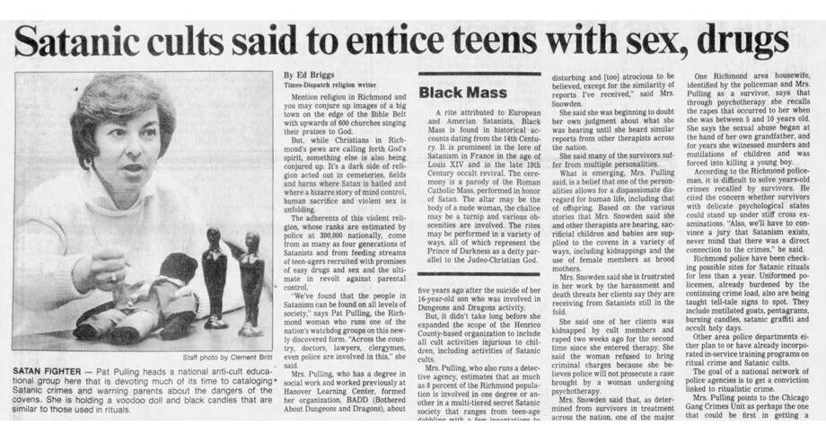 Richmond organization led the way in 80s 'Satanic Panic'