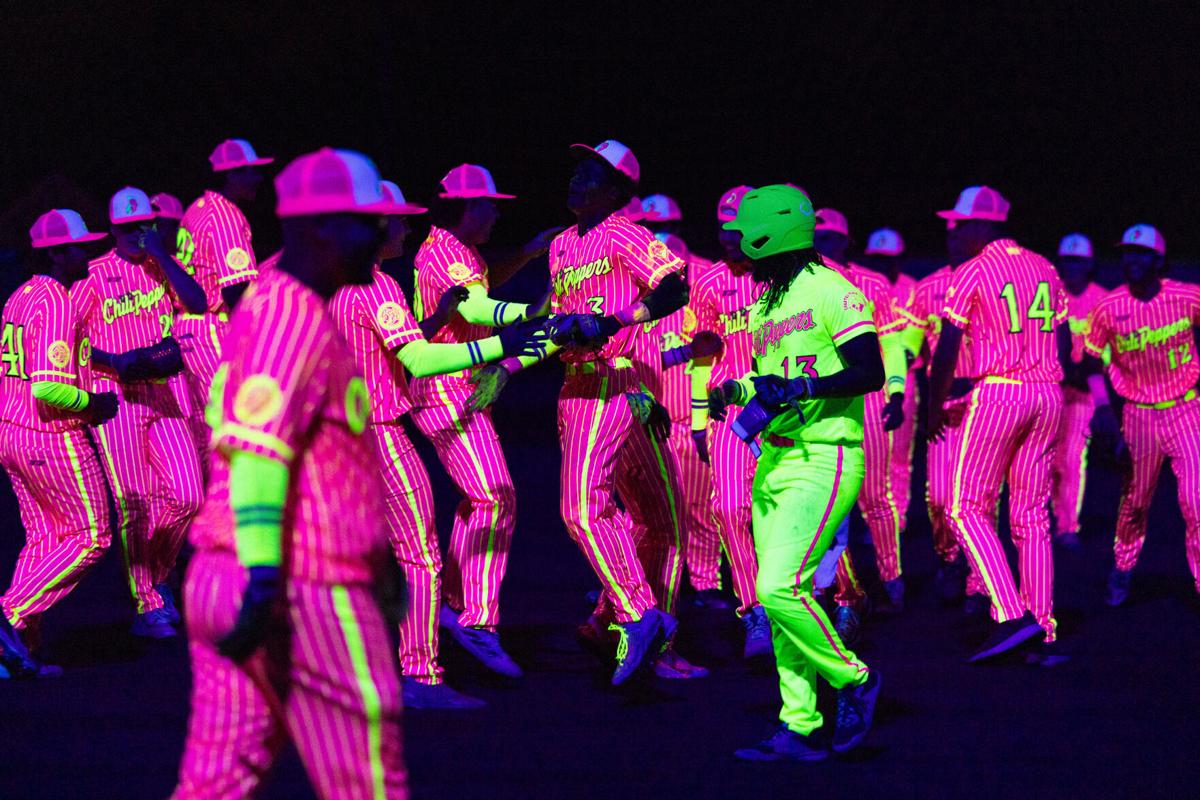 How black lights transformed a Tri-City Chili Peppers game