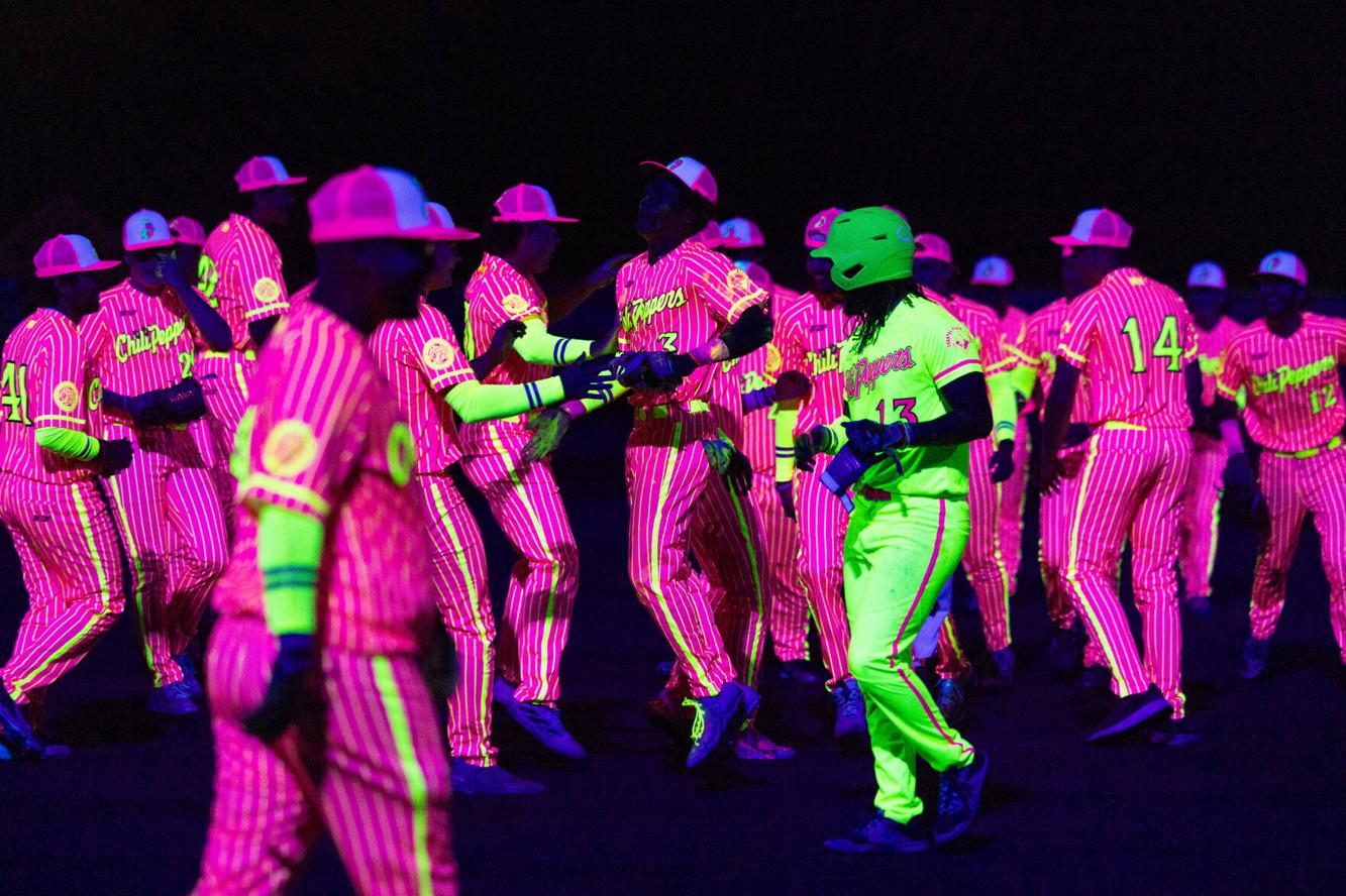 How black lights transformed a Tri-City Chili Peppers game