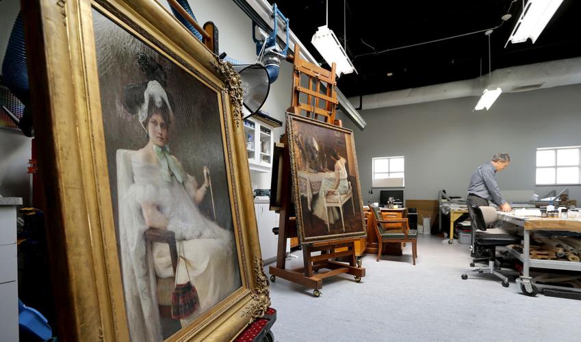 Artwork of Susan Watkins carefully preserved at Chrysler Museum in Norfolk