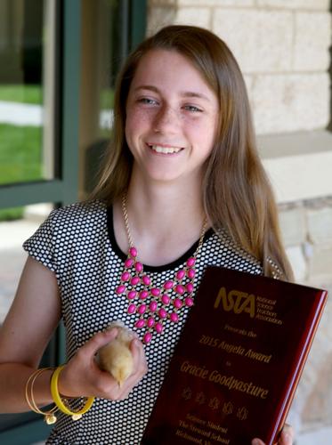 Hanover girl, chicken expert, gets to meet the first chickens
