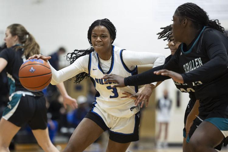 Collegiate girls basketball hangs on to beat St. Catherine's