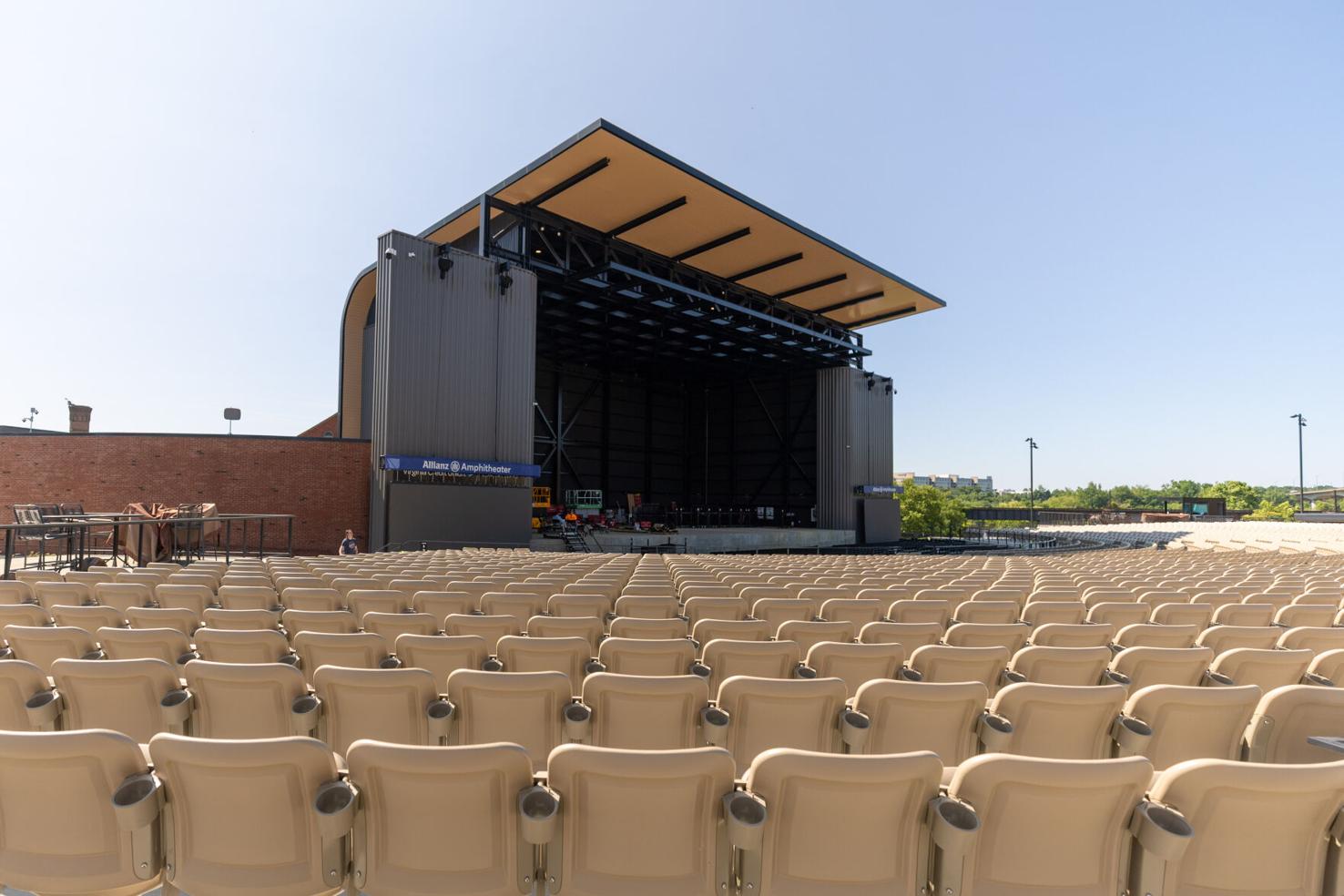 Allianz Amphitheater at Riverfront: Parking, entrance, food