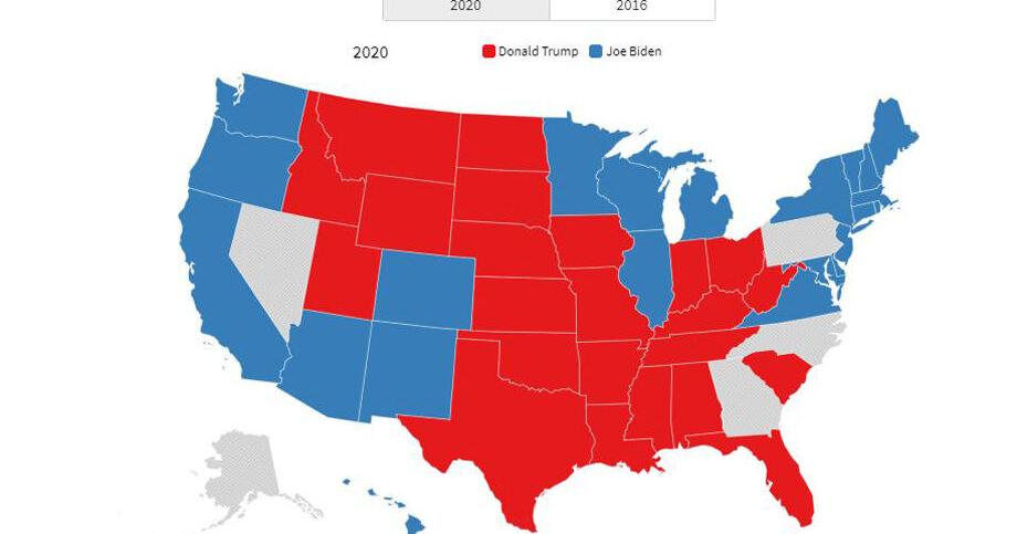 AP INTERACTIVES: Electoral vote map and House, Senate seat trackers