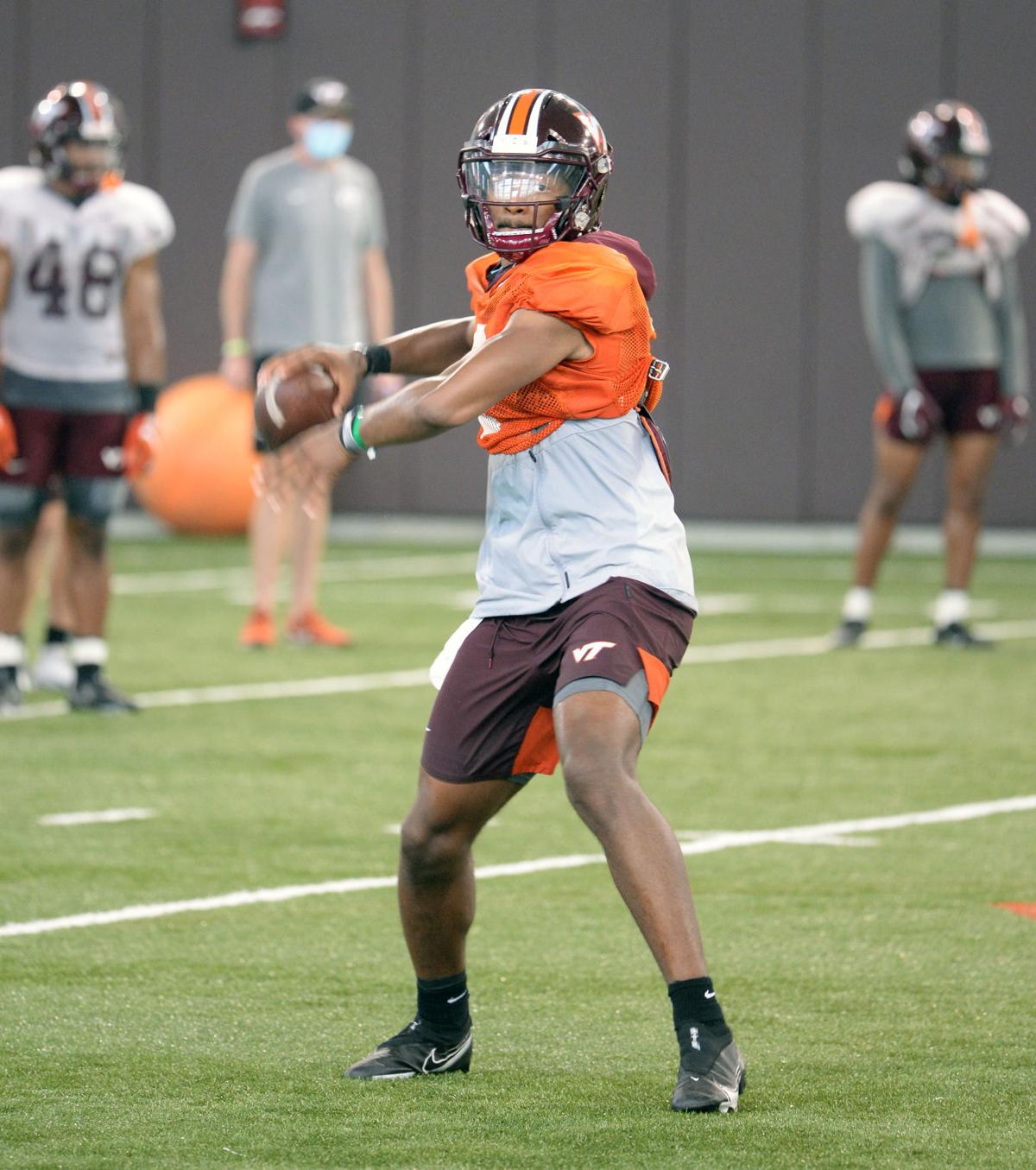 QB competition continues as Virginia Tech concludes fall football camp ...