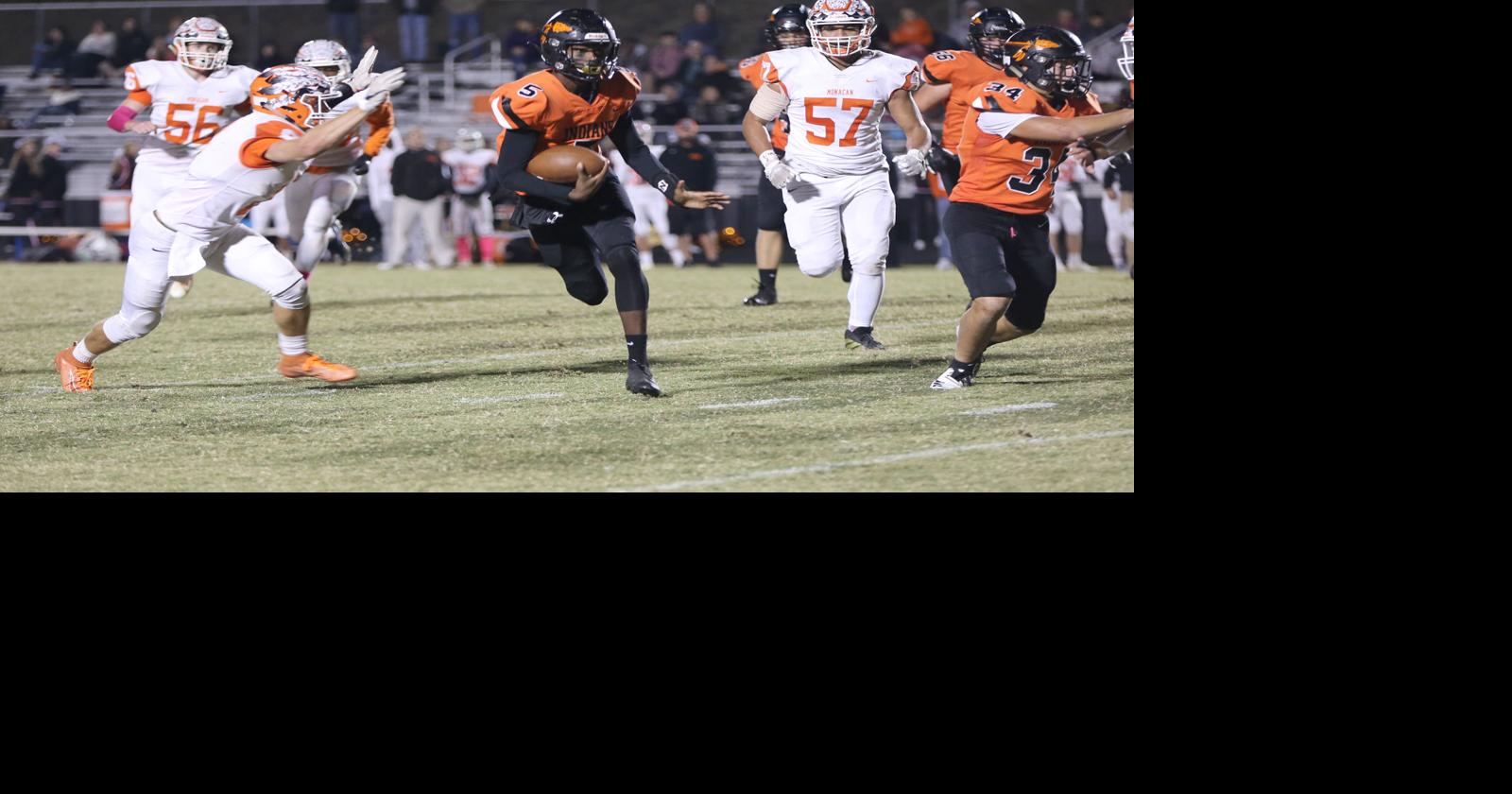 Powhatan Football takes 55-28 setback to Monacan on Homecoming