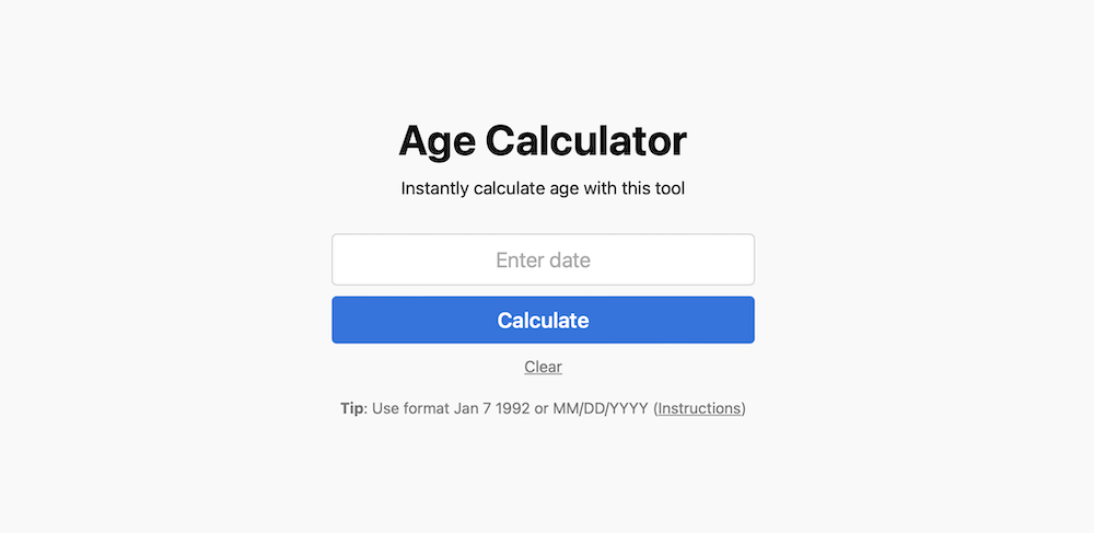 Top 3 age calculators — free online tools