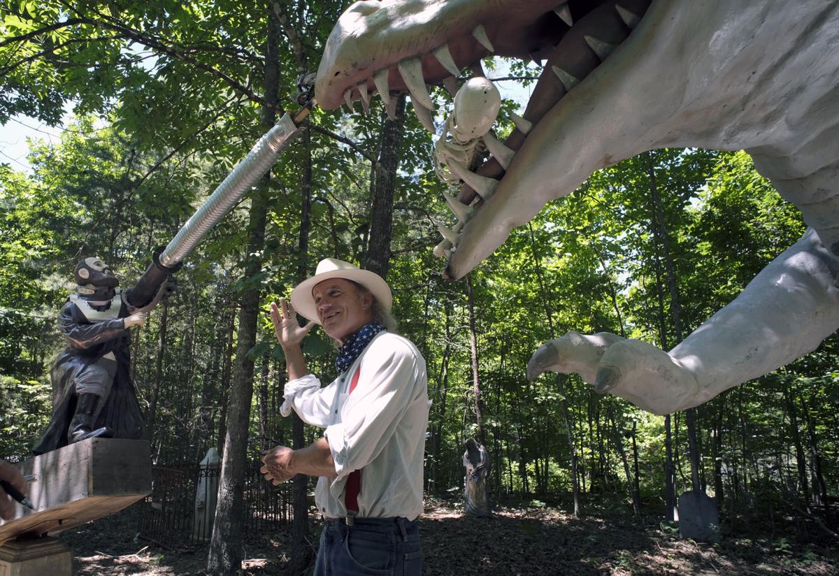PHOTOS: Va. man behind 'Foamhenge' creates Dinosaur Kingdom II