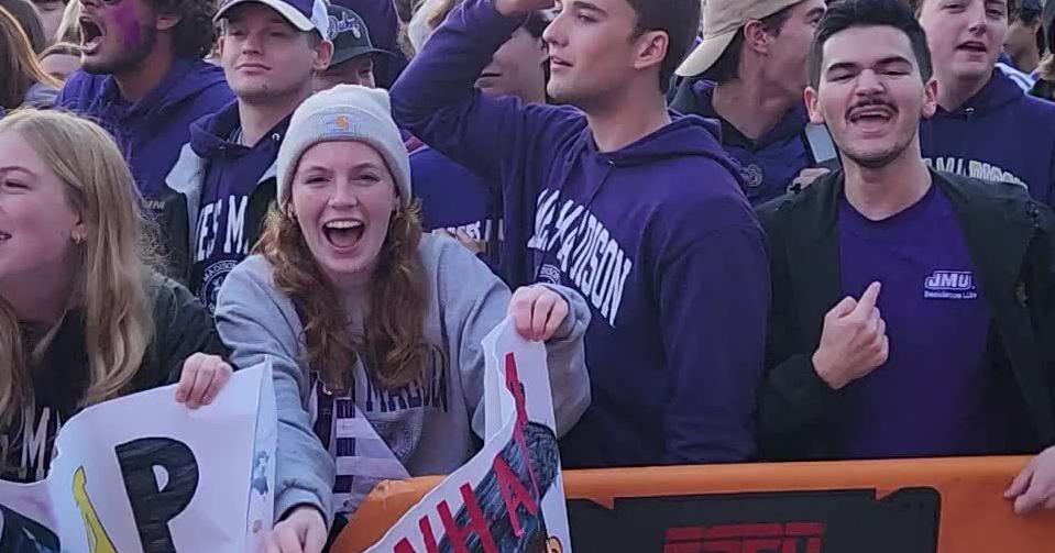 JMU has record crowd of 26,000 at ESPN's 'College GameDay'