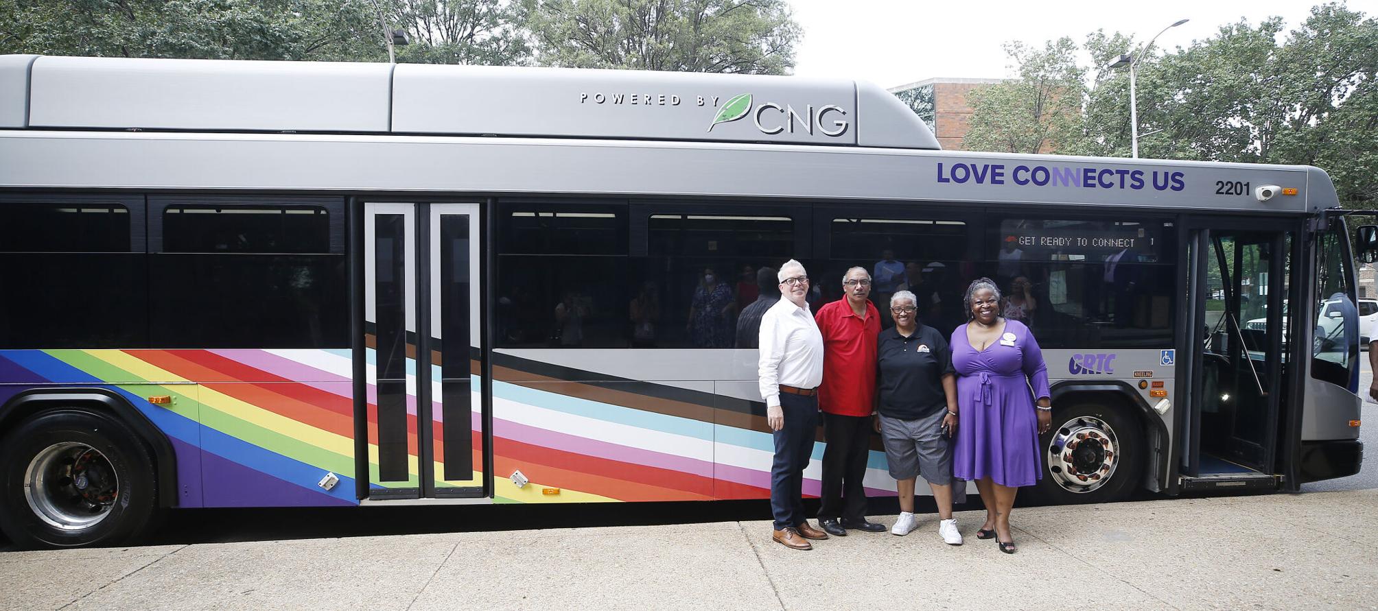 Pride bus: GRTC unveils new LGBTQ pride-inspired design