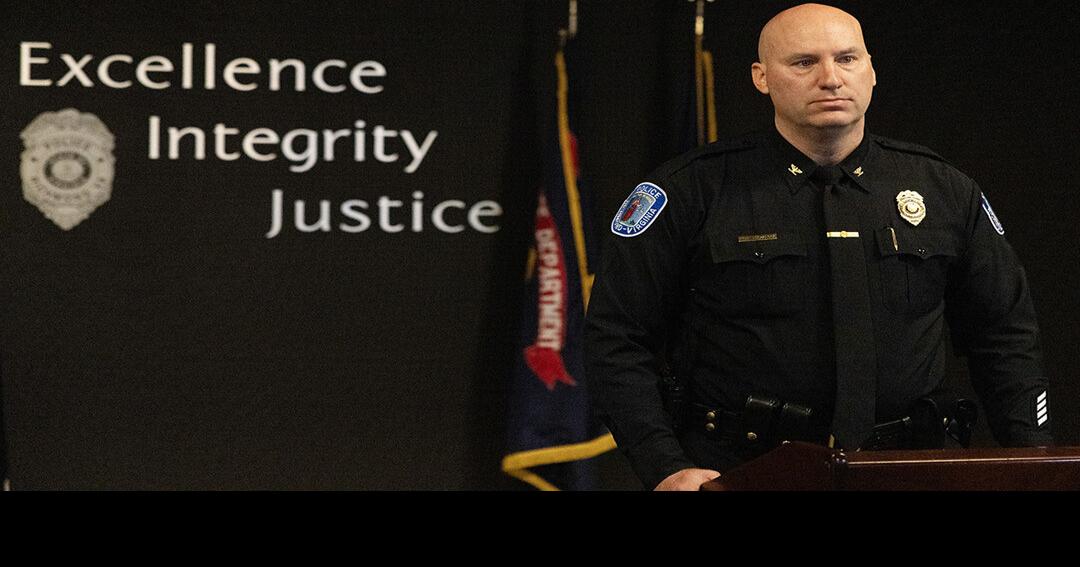Richmond Police Chief Rick Edwards gives a press conference about a ...