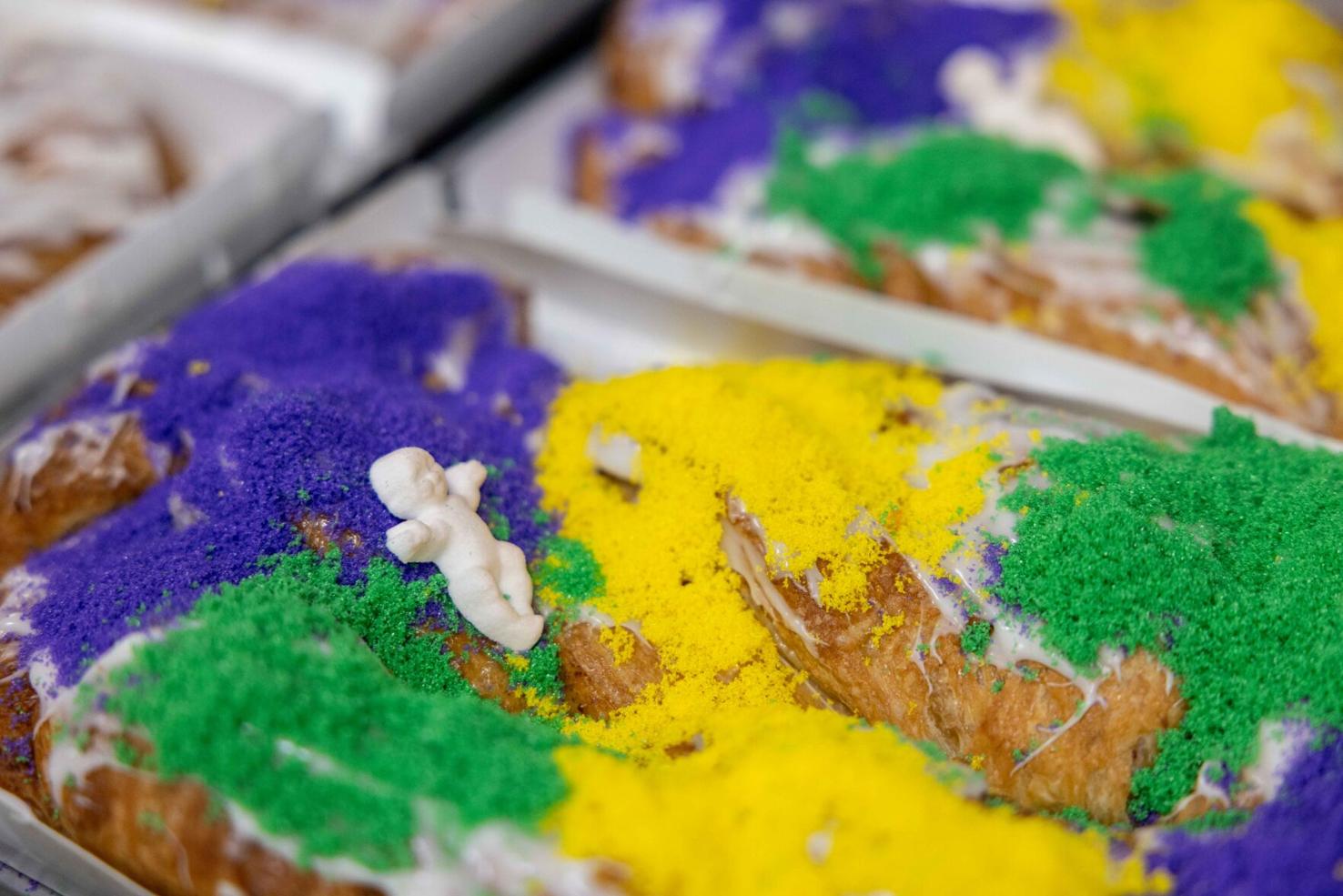 Ukrop's King Cakes for Mardi Gras are available at Food Lion
