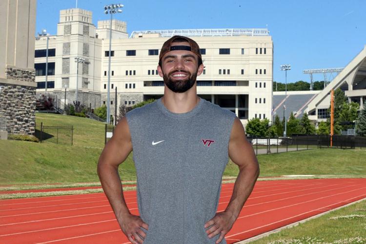Former Virginia Tech football player Cole Beck seeks an NCAA track ...